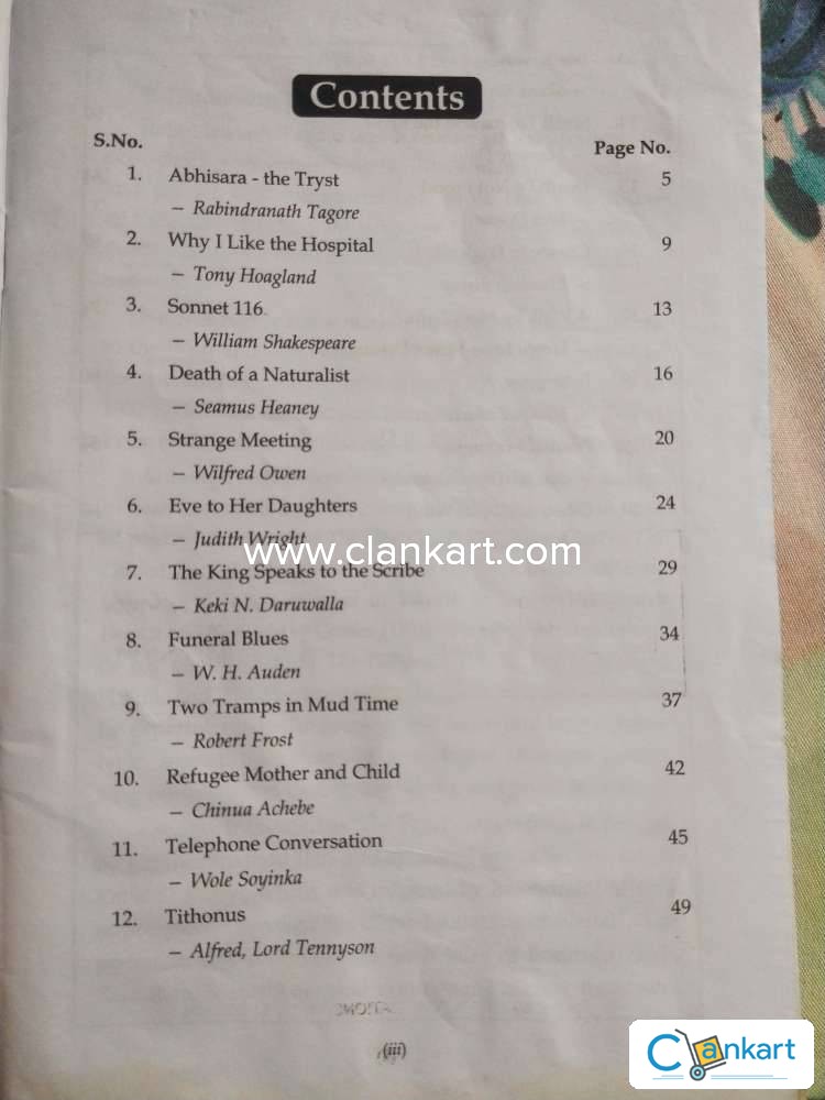 Buy 'Rhapsody ( A Collection Of ISC Class 11 And 12 Poems )' Book In ...