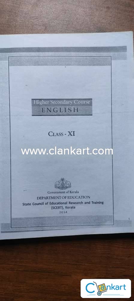 Buy 'Class 11 SCERT English Text' Book In Fair Condition At Clankart.com