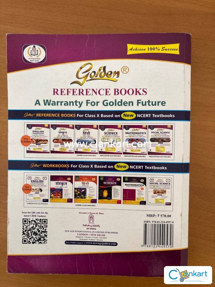 Buy 'ENGLISH GOLDEN CLASS 10' Book In Excellent Condition At Clankart.com