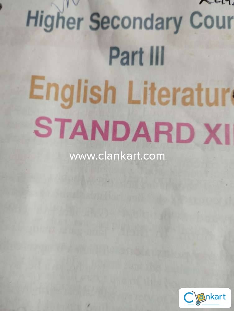 Buy 'English Literature' Book In Good Condition At Clankart.com