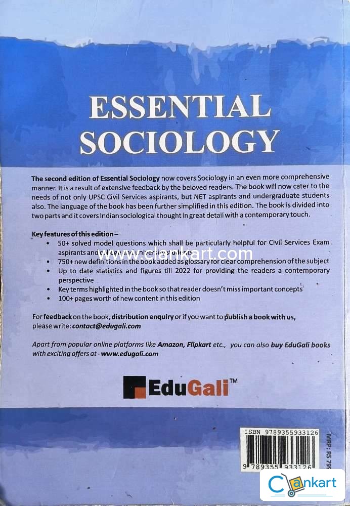 Buy 'Essential Sociology By Nitin Sangwan, IAS' Book In Good Condition ... Buy 'Essential Sociology By Nitin Sangwan, IAS' Book In Good Condition ...