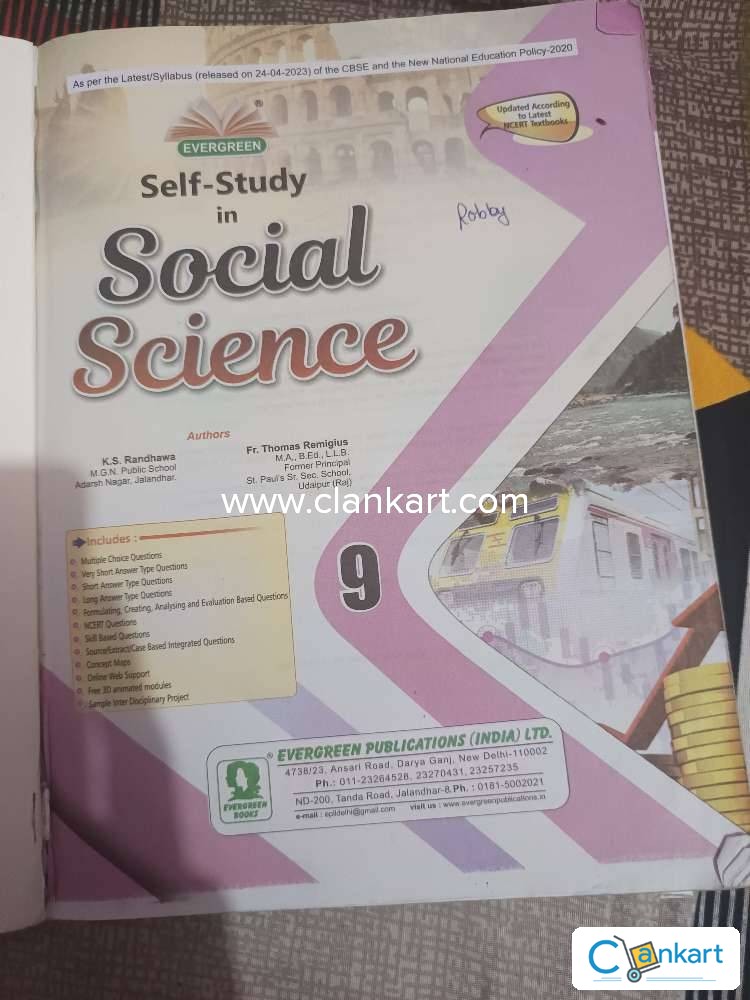 Buy 'Evergreen Self Study In Social Science Term-I Class 9' Book In ...