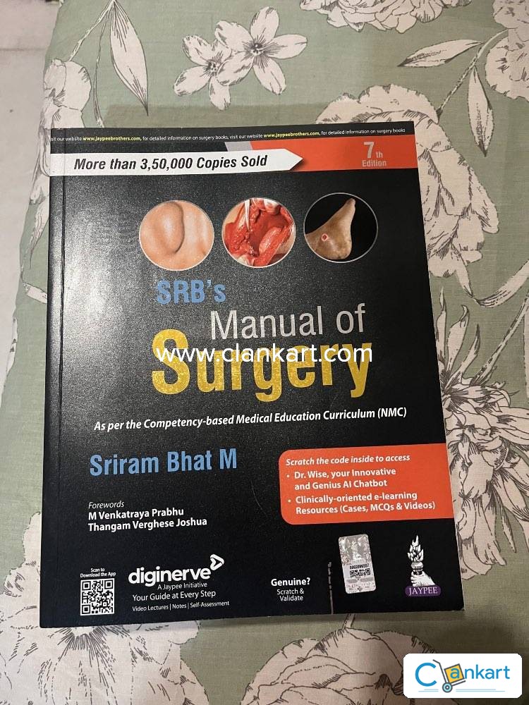 Buy 'SRBS MANUAL OF SURGERY 7/E, Reprint 2025 Edition' Book In ...