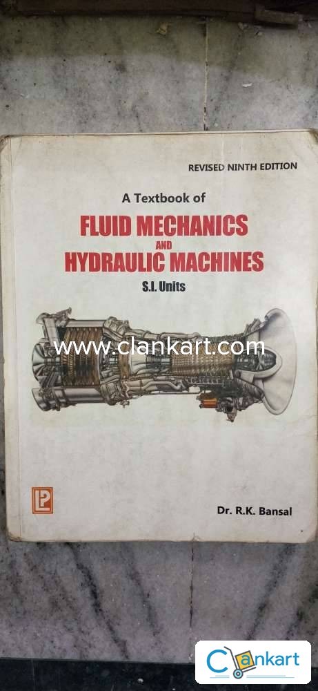 Buy 'Fluid Mechanics And Hydraulics Machines' Book In Excellent ...
