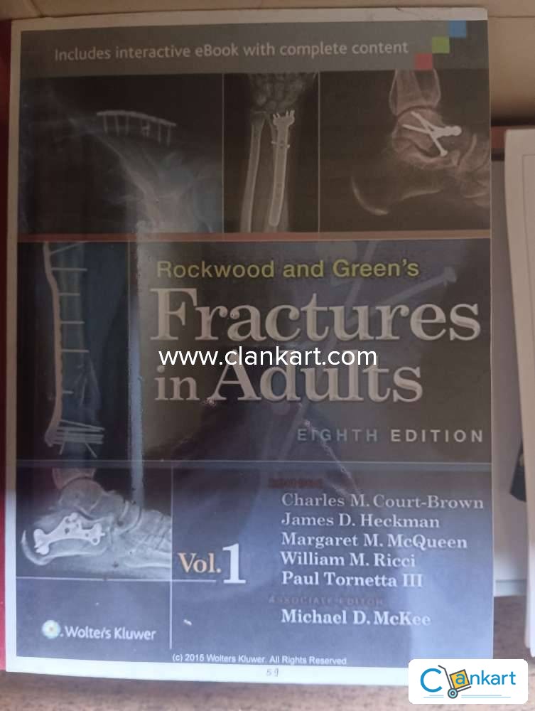 Buy 'Rockwood And Green's Fractures In Adults' Book In Excellent ...