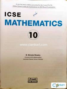 Buy 'Icse Mathematics Frank EMU Books' Book In Good Condition At ...