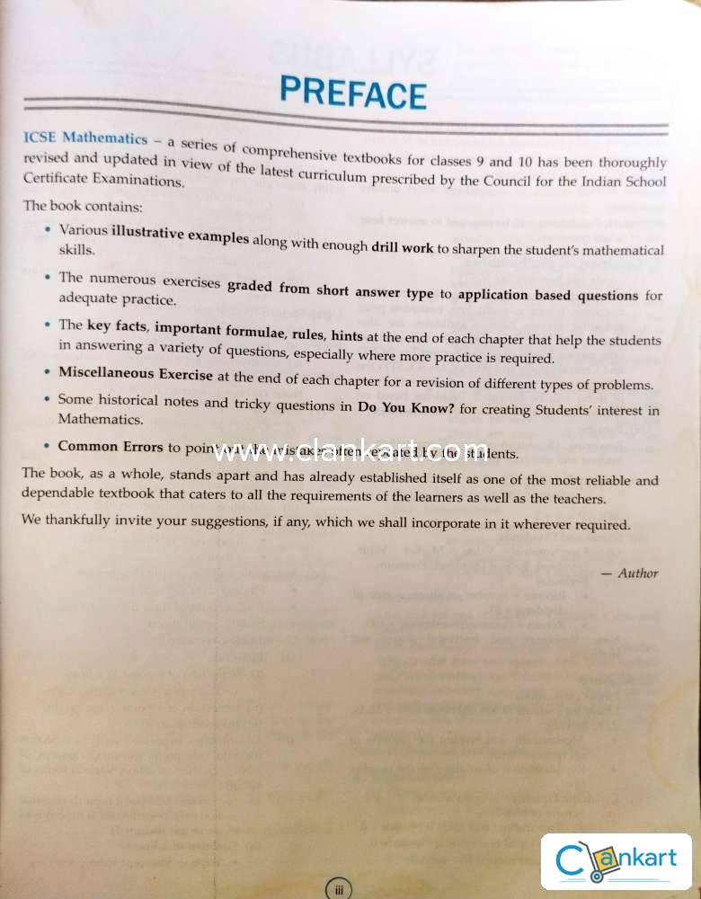 Buy 'Icse Mathematics Frank EMU Books' Book In Good Condition At ...