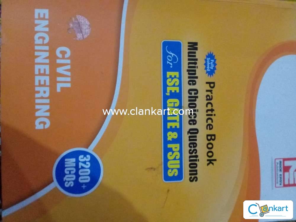 Buy Civil Engineering 3200 Mcqs Practice Book For Ese Gate And Psus 7704