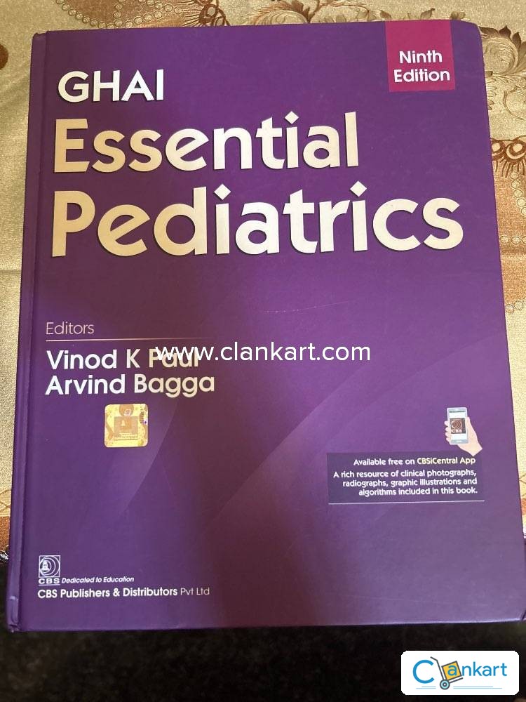 Buy 'Ghai Essential Pediatrics' Book In Excellent Condition At Clankart.com