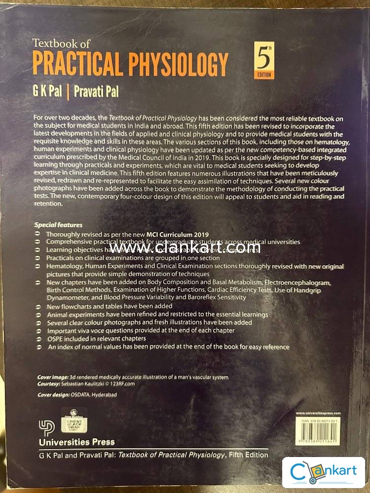 Buy 'Textbook Of Practical Physiology, Fifth Edition' Book In Good ...