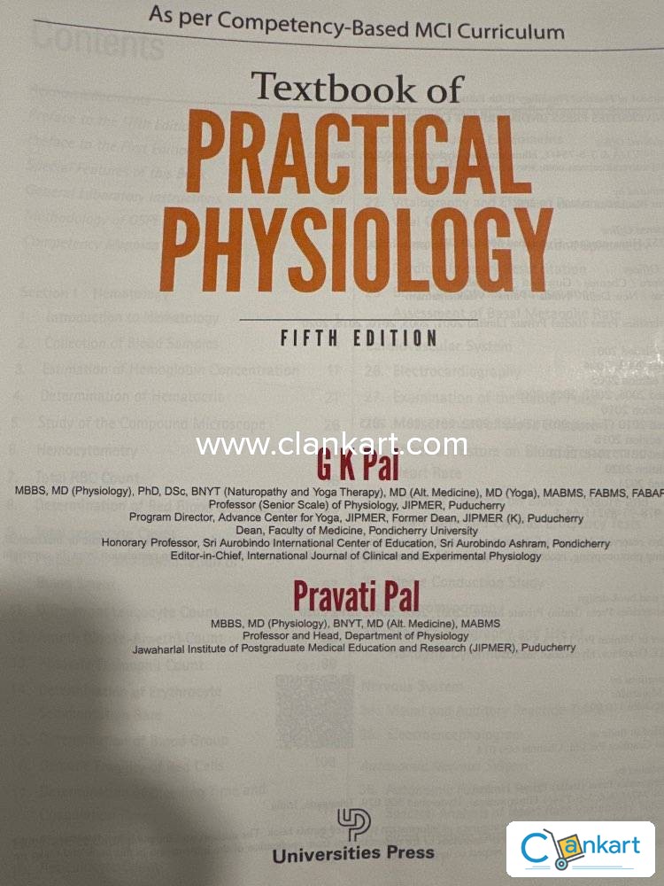 Buy 'Textbook Of Practical Physiology, Fifth Edition' Book In Good ...