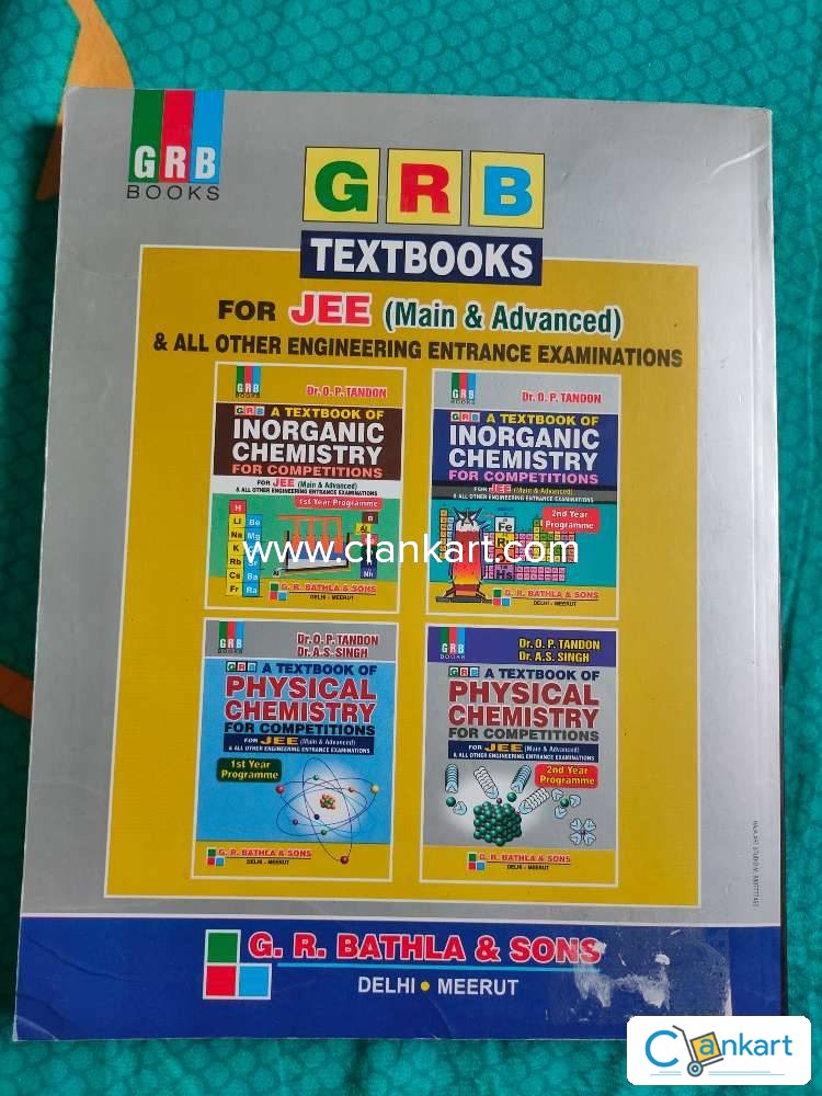 Buy 'GRB Books Organic Chemistry For JEE Mains And Advance' Book In ...