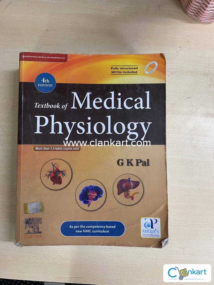 Buy 'G K PAL TEXTBOOK OF MEDICAL PHYSIOLOGY' Book In Excellent ...
