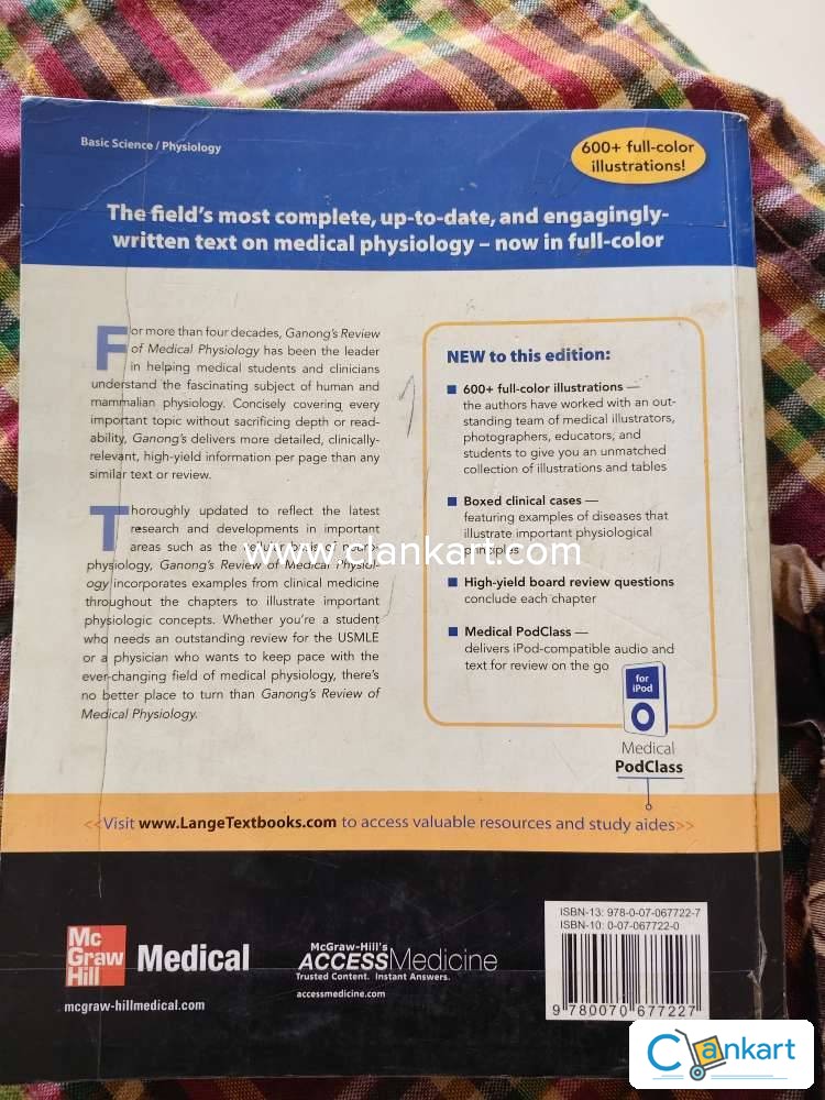 Buy 'Ganong's Review Of Medical Physiology' Book In Good Condition At ...