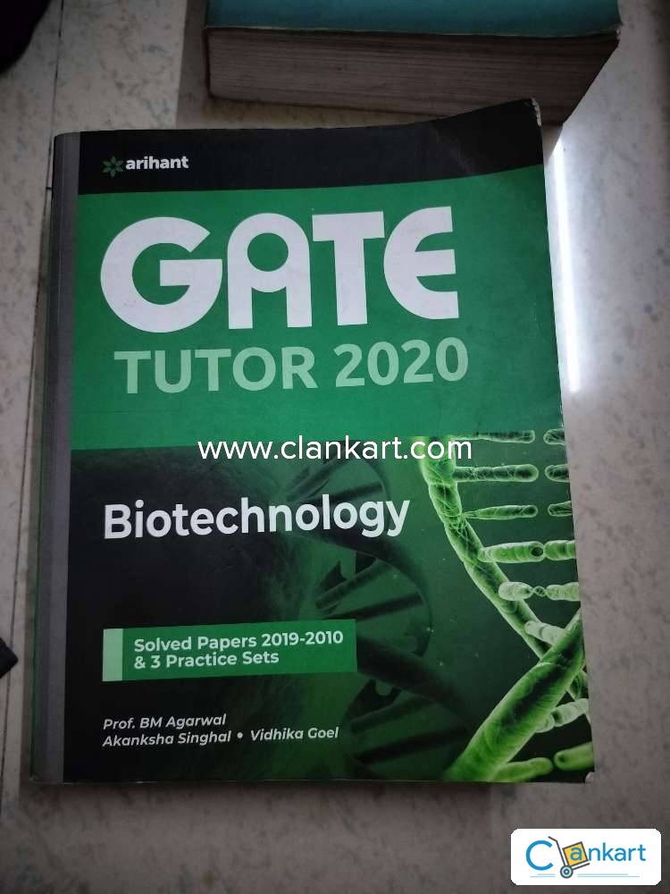 Buy 'Biotechnology GATE 2020' Book In Excellent Condition At Clankart.com