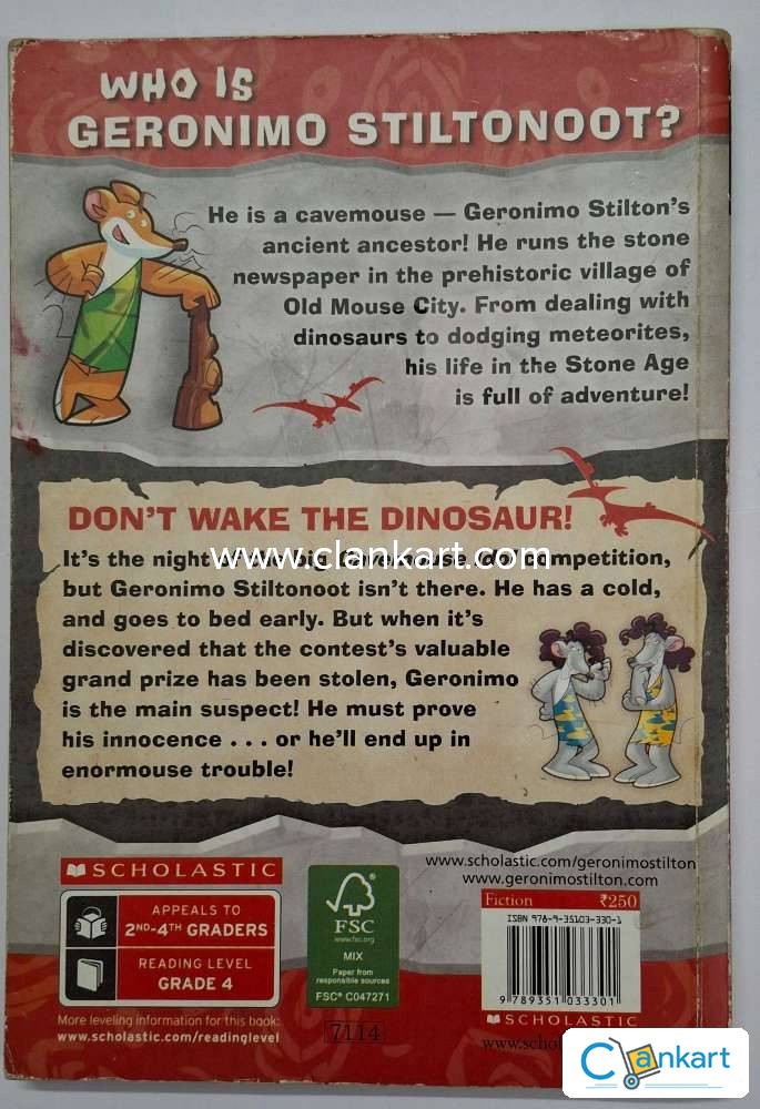 Buy 'Geronimo Stilton Cavemice #6: Don't Wake The Dinosaur!' Book In ...