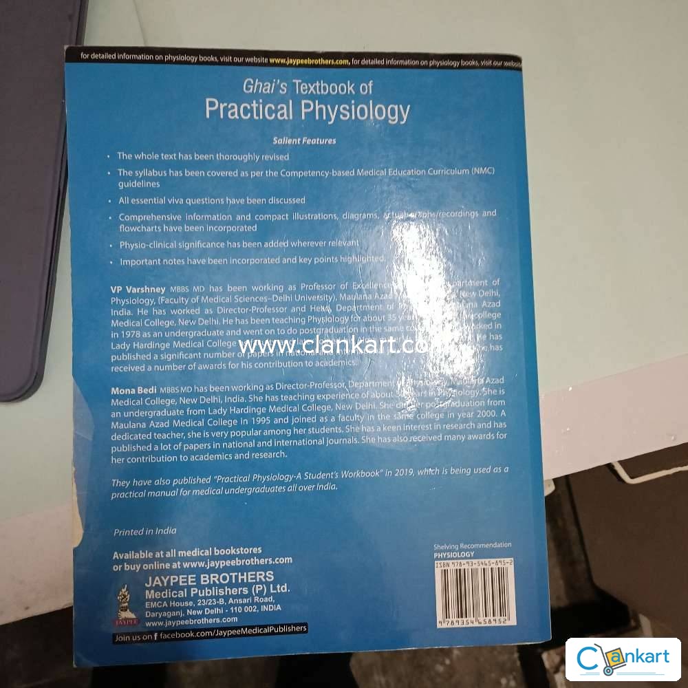 Buy 'Practical Physiology' Book In Excellent Condition At Clankart.com