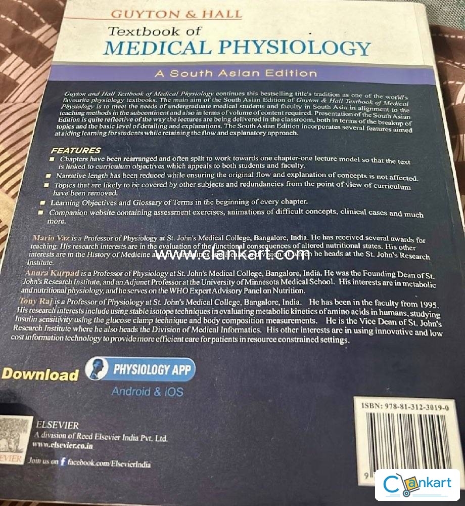 Buy 'Guyton & Hall Textbook Of Medical Physiology: A South Asian ...