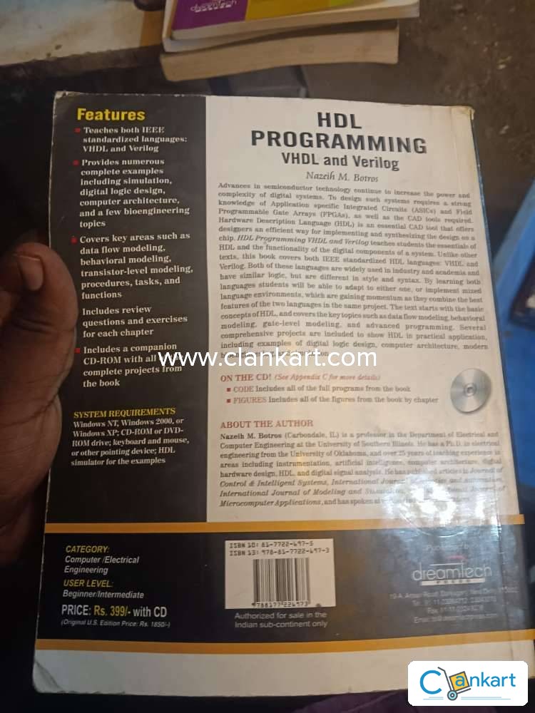 Buy Hdl Programming Fundamentals Vhdl And Verilog Wcd Book In Excellent Condition At