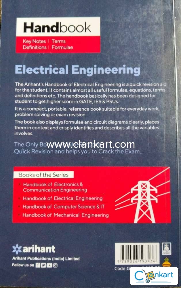 Buy 'Handbook For Electrical Engineering' Book In Excellent Condition ...