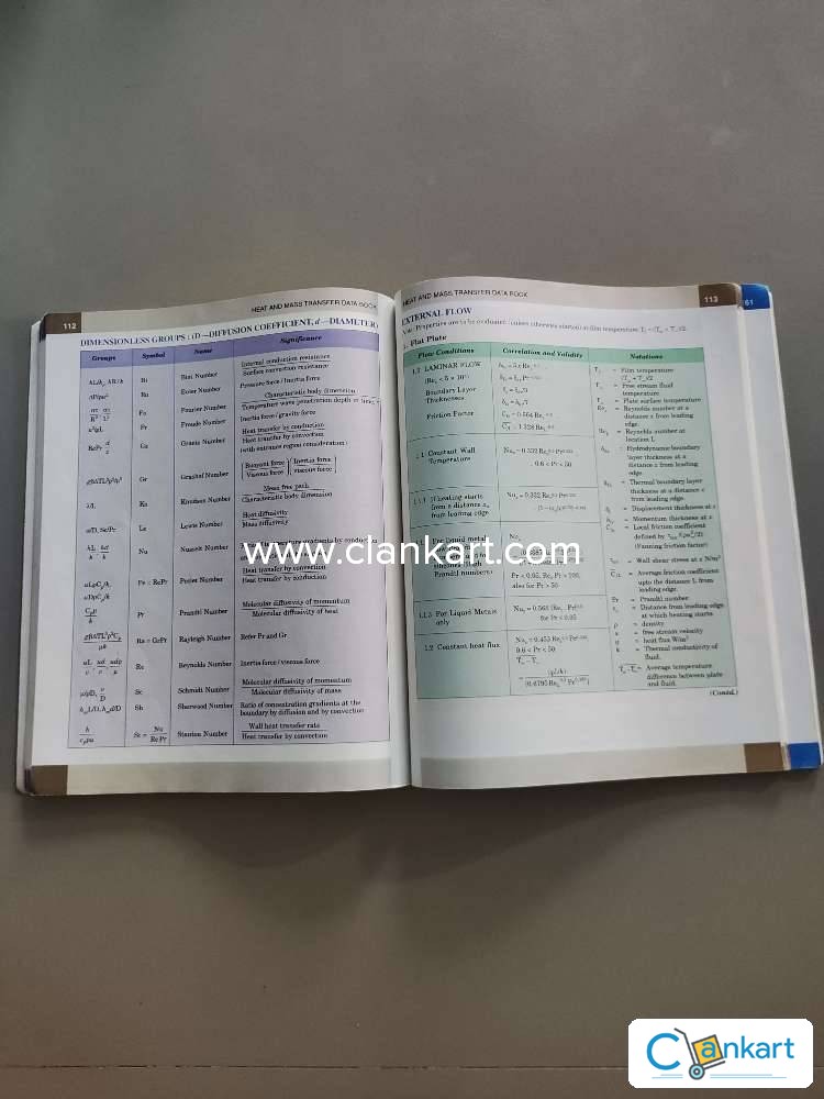 Buy 'Heat And Mass Transfer DATA BOOK' Book In Excellent Condition At ...