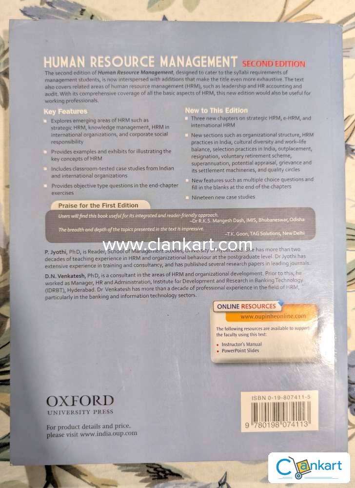 Buy 'Human Resource Management 2e (Oxford Higher Education)' Book In ...