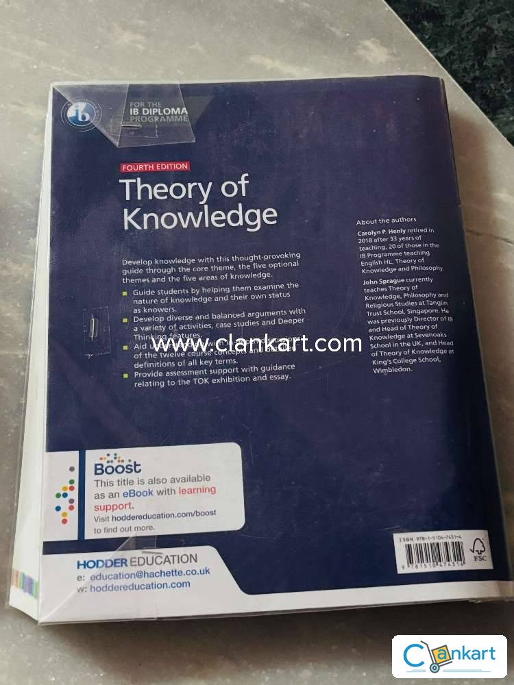 Buy 'Theory Of Knowledge For The IB Diploma Fourth Edition: Hodder ...