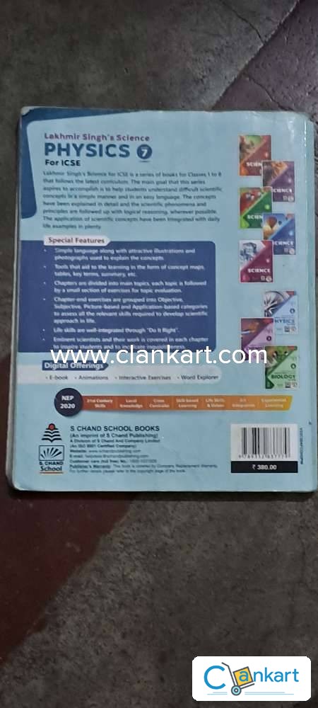 Buy 'Lakhmir Singh's Science ICSE Physics 7 (For 2020-21 Exam)' Book In ...