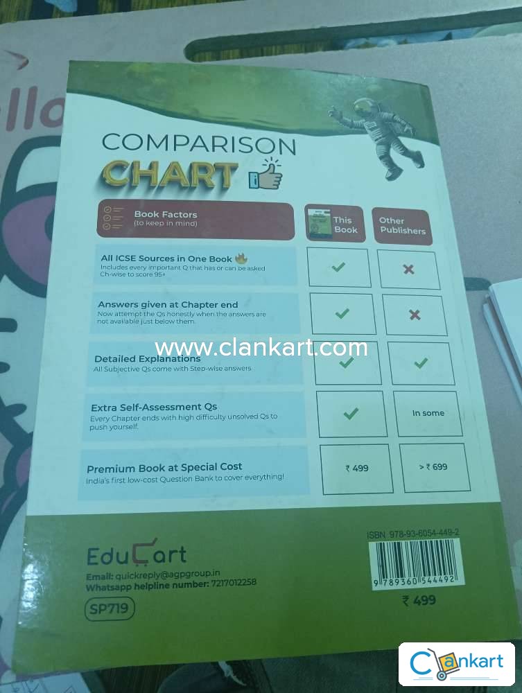 Buy 'Educart ICSE Class 10 Question Bank 2025 Mathematics One Shot For ...