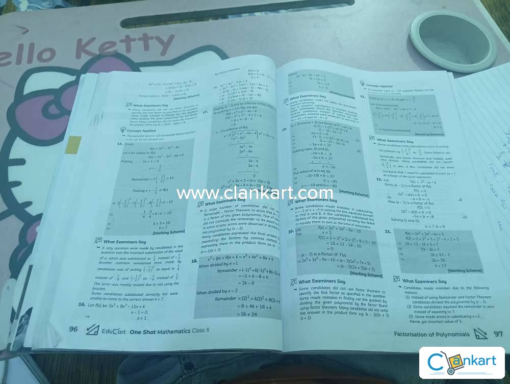 Buy 'Educart ICSE Class 10 Question Bank 2025 Mathematics One Shot For ...