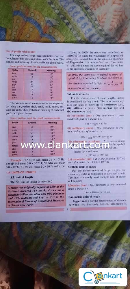 Buy 'ICSE CLASS 9 PHYSICS BOOK' Book In Excellent Condition At Clankart.com
