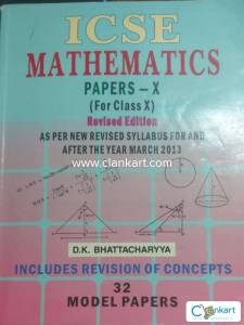 Buy 'ICSE MATHEMATICS PAPERS-X 32 MODEL PAPERS' Book In Excellent ...