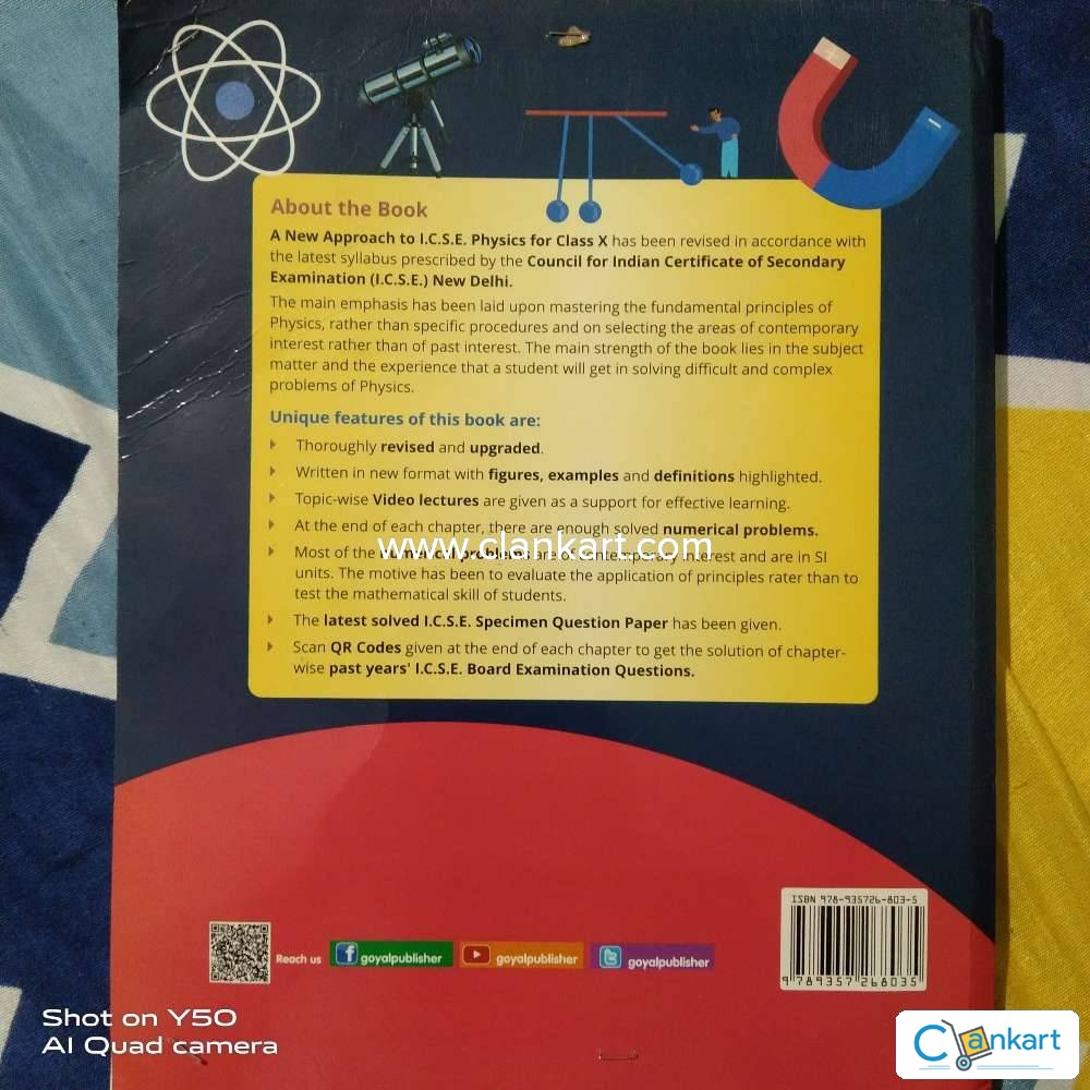 Buy 'ICSE Physics For Class 10th' Book In Excellent Condition At ...