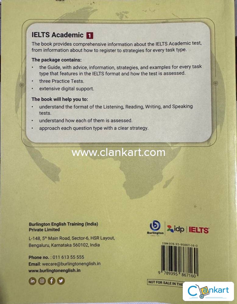 Buy 'IDP IELTS ACADEMIC VOLUME-1' Book In Excellent Condition At ...