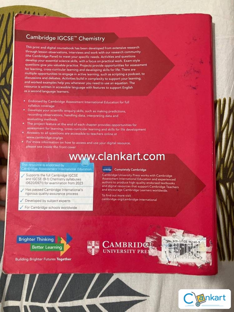 Buy 'Cambridge IGCSE™ Chemistry Coursebook With Digital Access (2 Years ...