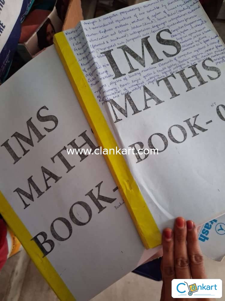 Buy 'All 14 IMS Mathematics Optional Notes UPSC' Book In Excellent ...