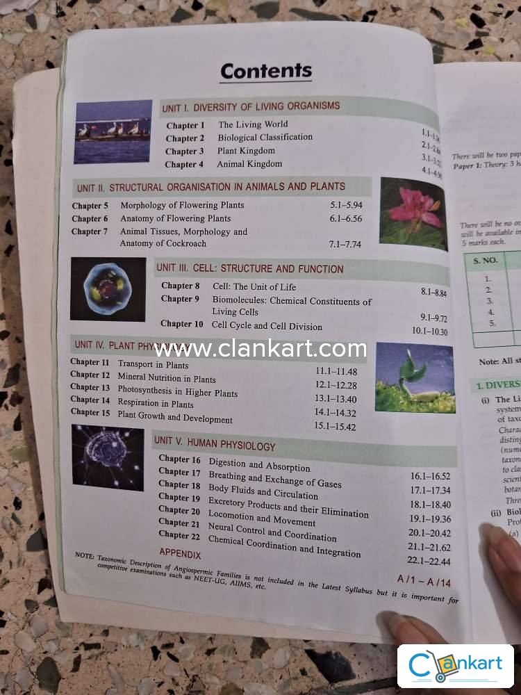 Buy 'ISC CLASS 11 BIOLOGY TEXTBOOK - SRIJAN' Book In Excellent ...