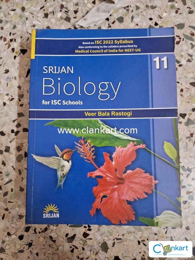 Buy 'ISC CLASS 11 BIOLOGY TEXTBOOK - SRIJAN' Book In Excellent ...