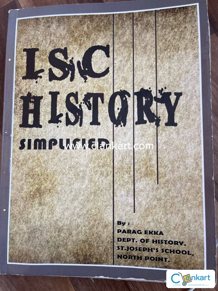 Buy 'ISC HISTORY SIMPLIFIED' Book In Excellent Condition At Clankart.com