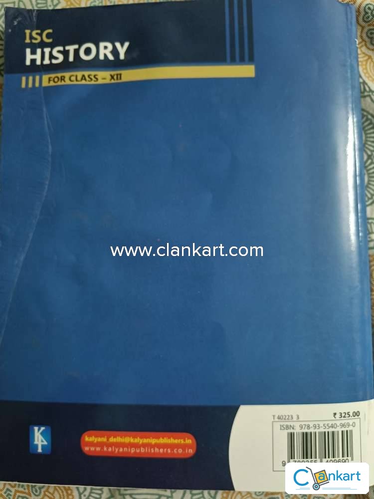 Buy 'ISC History' Book In Excellent Condition At Clankart.com