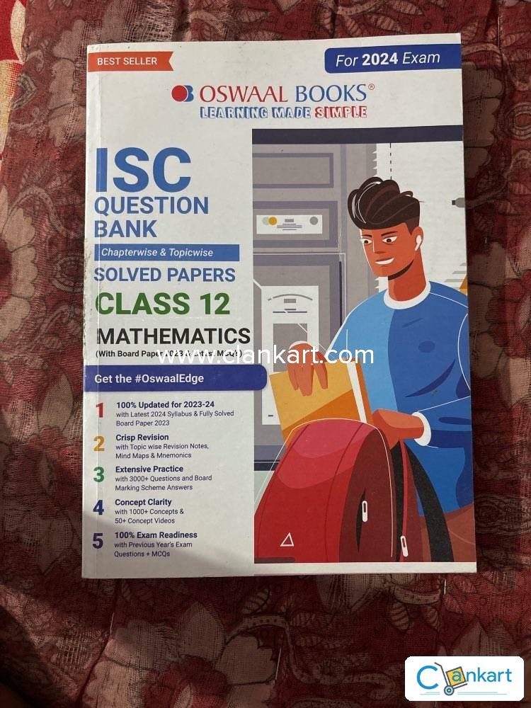 Buy 'Oswal Books Mathematics Class 12 Isc' Book In Excellent Condition ...