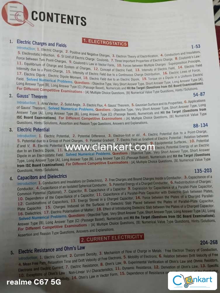 Buy 'ISC NOOTAN PHYSICS FOR CLASS 12' Book In Excellent Condition At ...