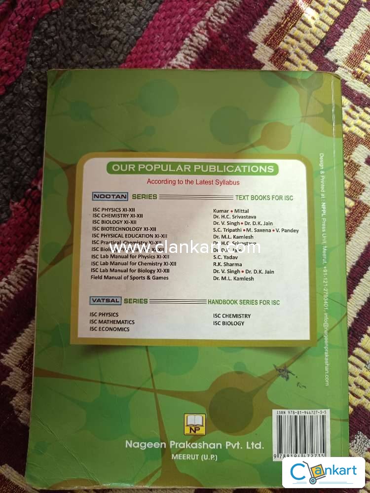 Buy 'ISC Class 12 Biotechnology' Book In Good Condition At Clankart.com