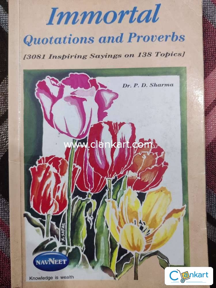 Buy 'Immortal Quotations And Proverbs' Book In Excellent Condition At ...