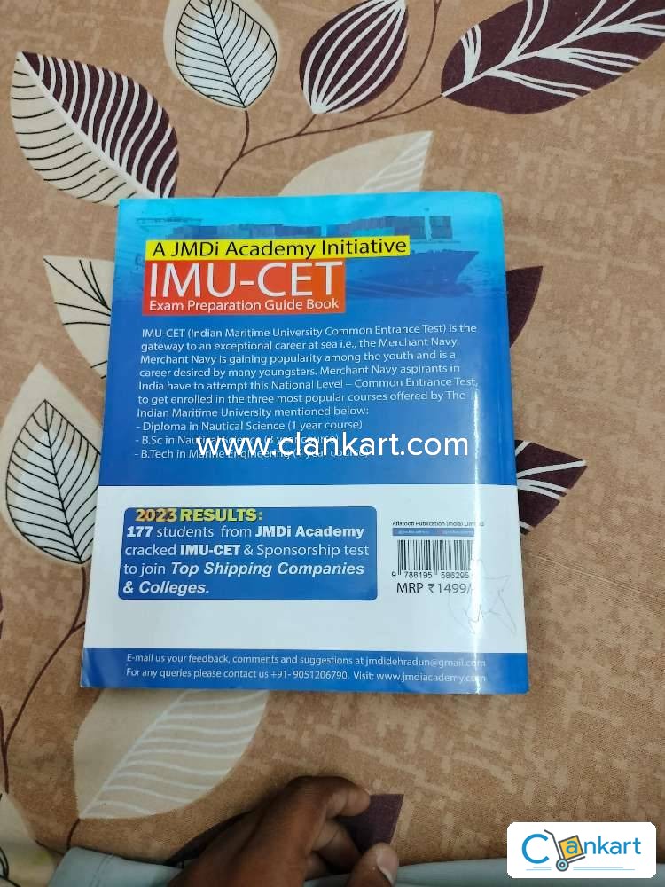 Buy 'Imucet Exam Preparation Guide Book' Book In Excellent Condition At Clankart.com