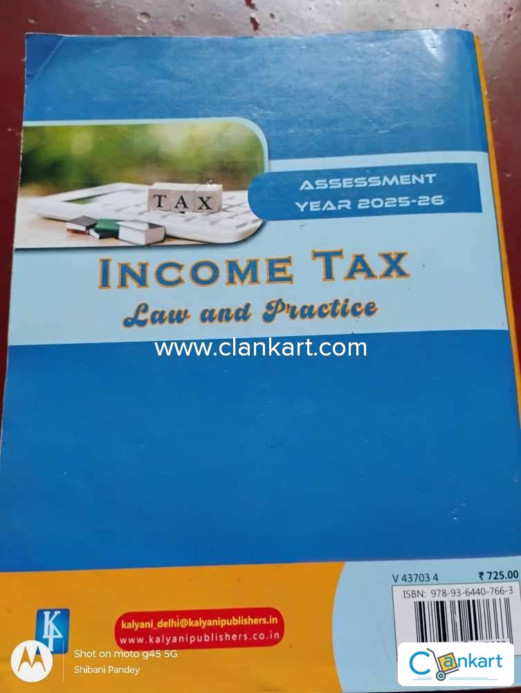 Buy 'Income Tax (Ay 2025-26)' Book In Excellent Condition At Clankart.com