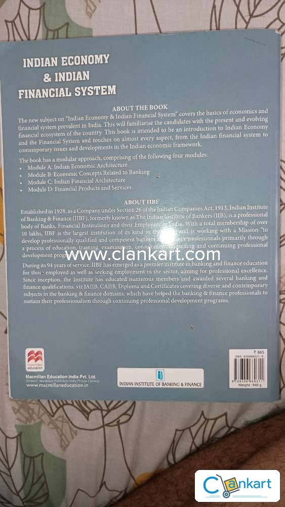 Buy 'INDIAN ECONOMY & INDIAN FINANCIAL SYSTEM' Book In Excellent ...