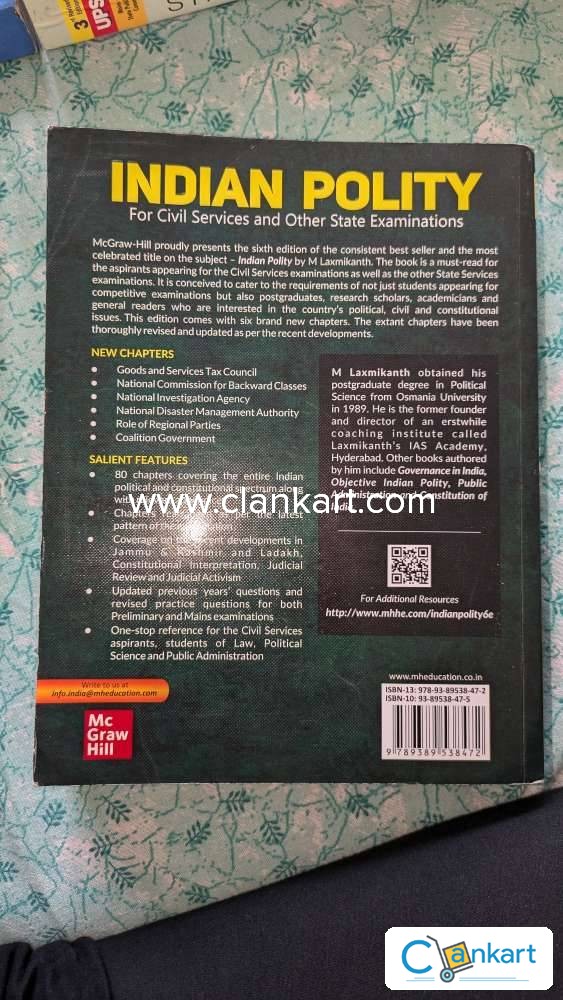 Buy 'Indian Polity By M Laxmikanth 6th Edition' Book In Excellent ...