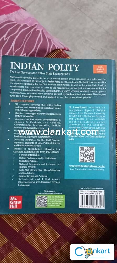 Buy 'Indian Polity For Civil Services And Other State Examinations| 6th ...