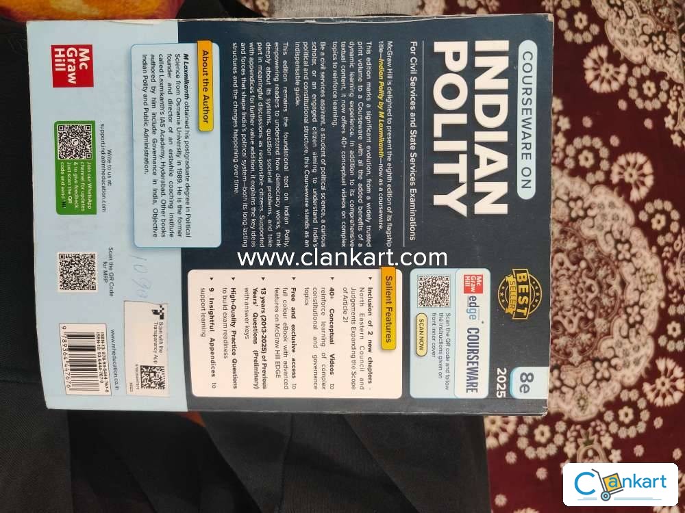 Buy 'Indian Polity' Book In Excellent Condition At Clankart.com
